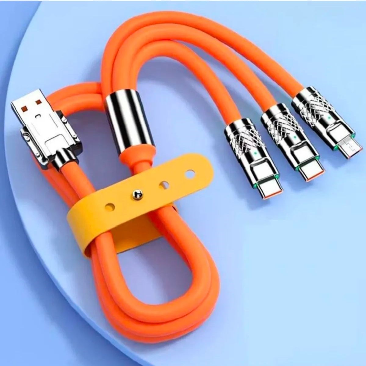 BUFFER® 3 in 1 Type-C + Micro Usb + Lightning Hızlı Şarj Kablosu ...