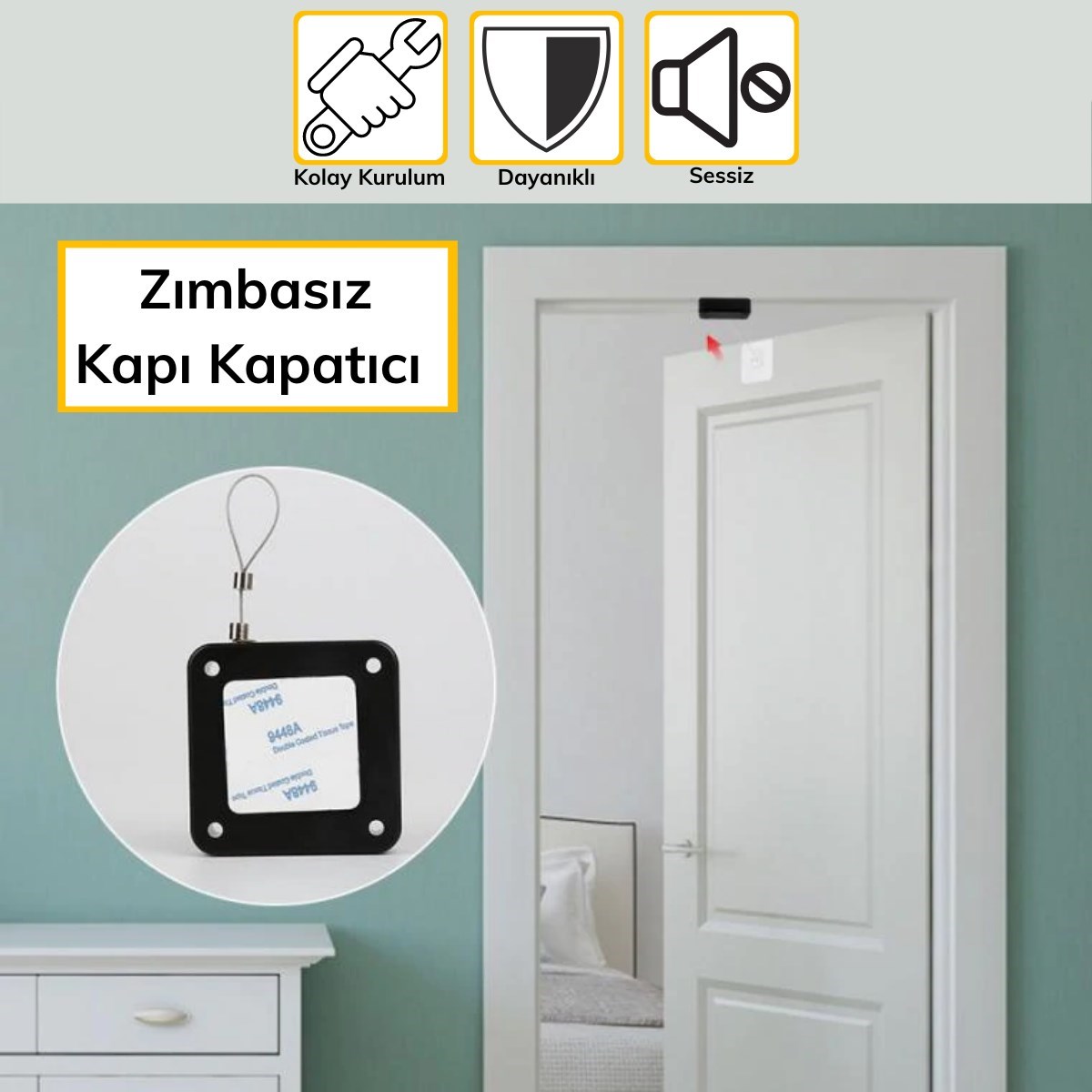 BUFFER® Yangına Dayanıklı Sıva Üstü Tüm Kapılar İçin Uygun Otomatik ...