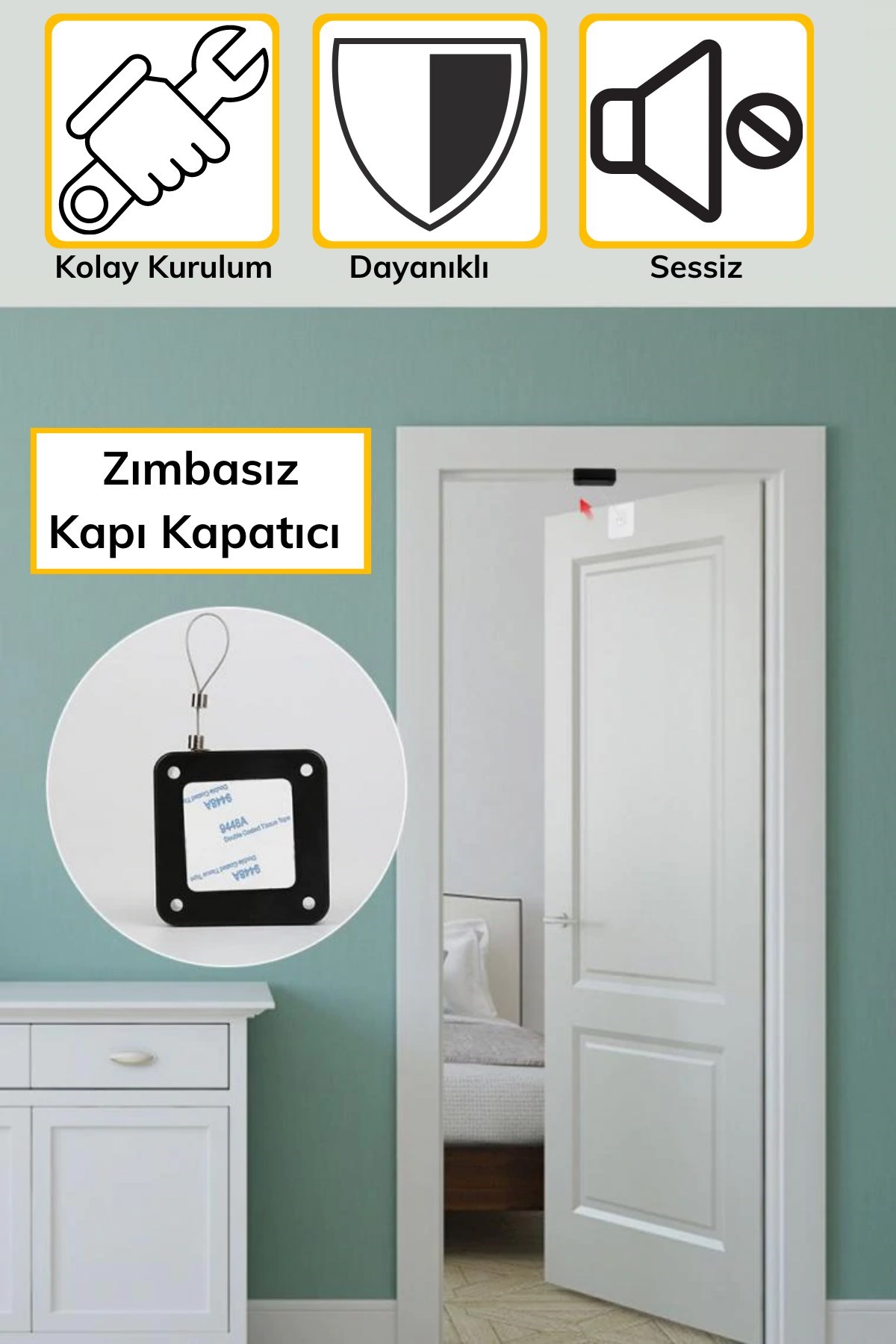 BUFFER® Yangına Dayanıklı Sıva Üstü Tüm Kapılar İçin Uygun Otomatik ...